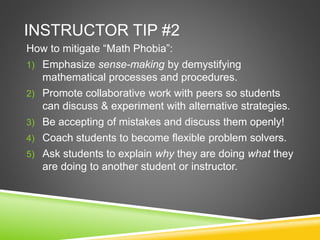 Introduction to Teaching Math to Adult Students in Basic Education | PPTX