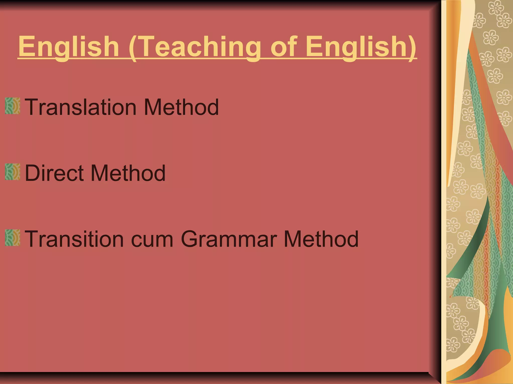 Teaching method | PPT
