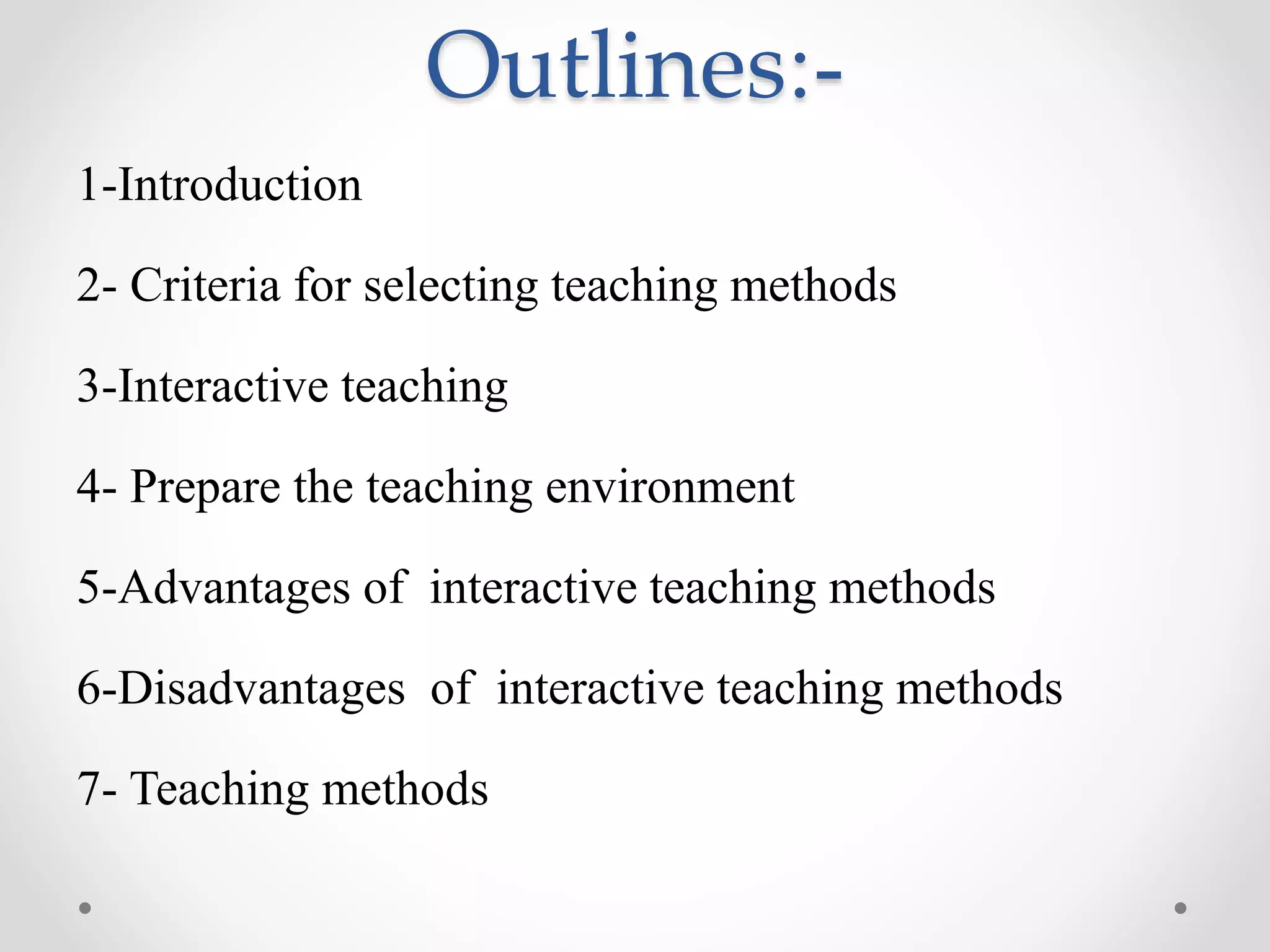 Teaching methods | PPT