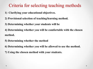 Teaching methods | PPT
