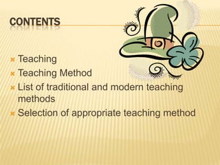 Teaching methodology | PPTX