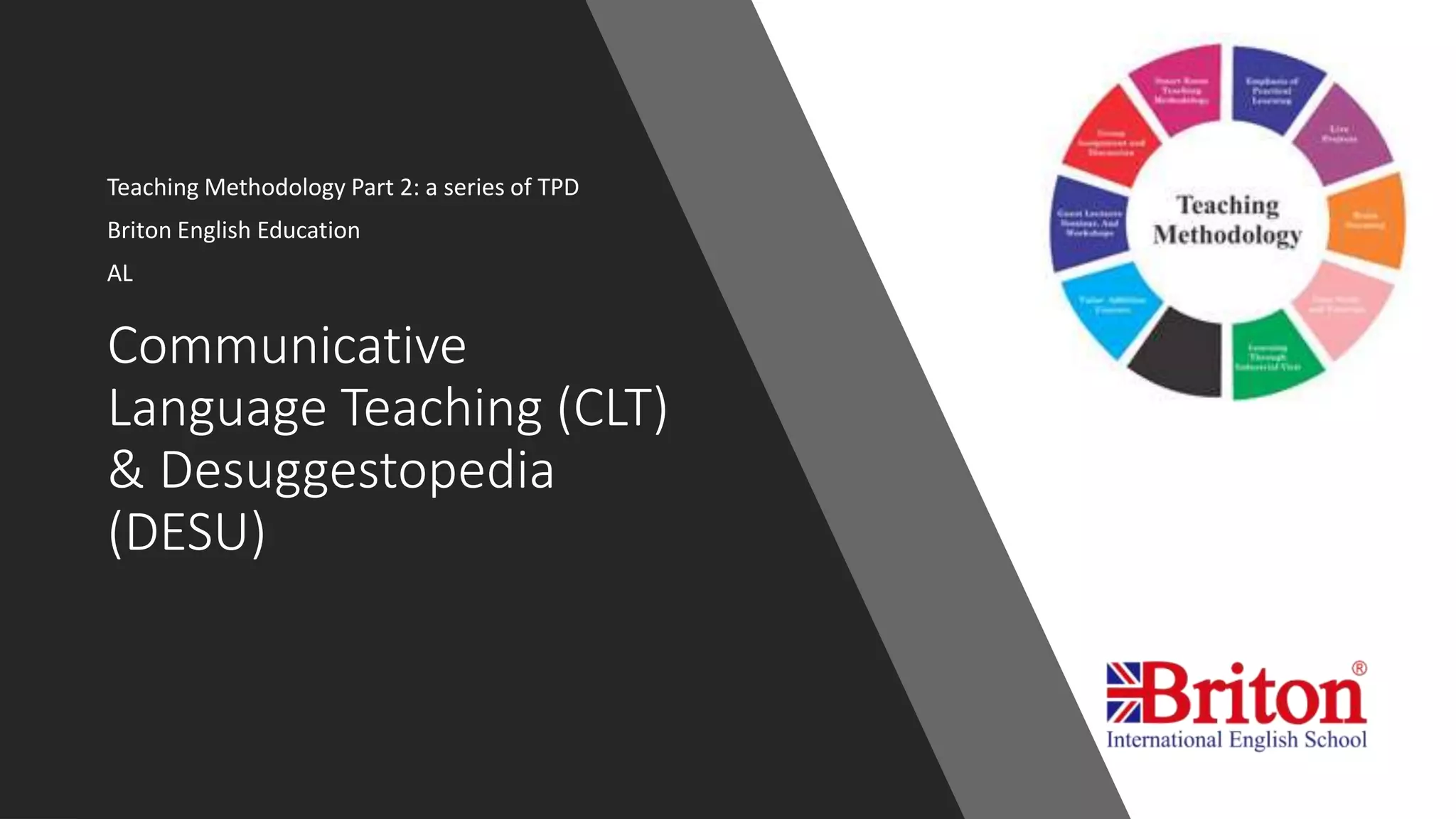 Teaching methodology clt Vs desu | PPT