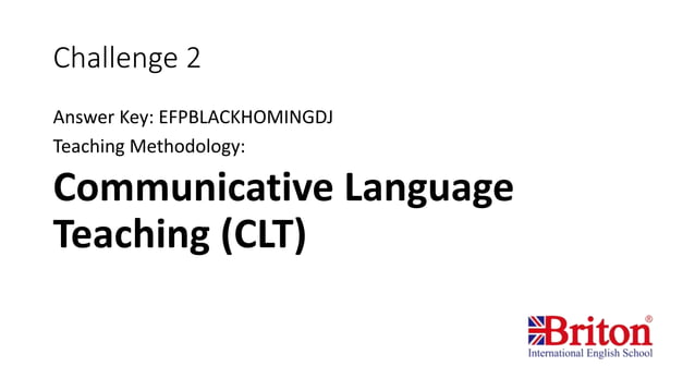 Teaching methodology clt Vs desu | PPT