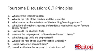 Teaching methodology clt Vs desu | PPT