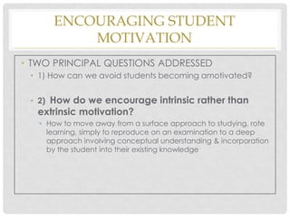 Teaching methodology motivating students | PDF