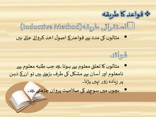 Teaching methodology in urdu | PPTX