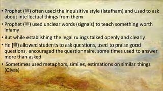 Teaching Methodology of Prophet Muhammad (saw) | PPTX