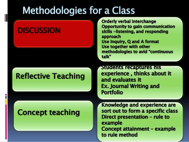 Teaching methods