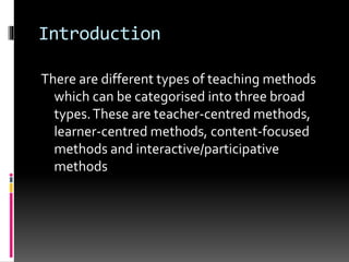 Teaching methods | PPTX