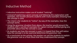 Teaching methods to teach English | PPT