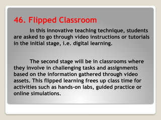 innovative teaching methods in science subject | PPTX