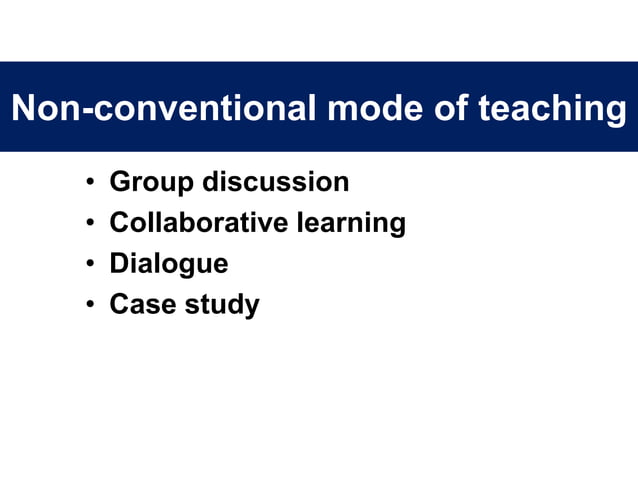 Conventional, non-conventional and Innovative mode of teaching | PPTX ...
