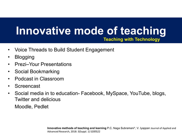 Conventional, non-conventional and Innovative mode of teaching | PPTX ...