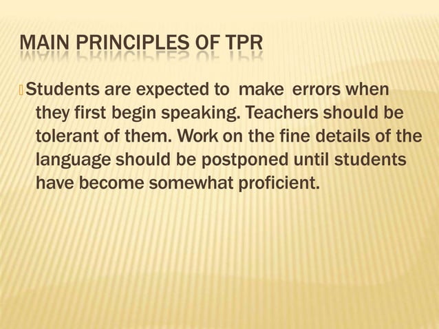 Teaching Metodologies - Total Physical Response (TPR).pptx
