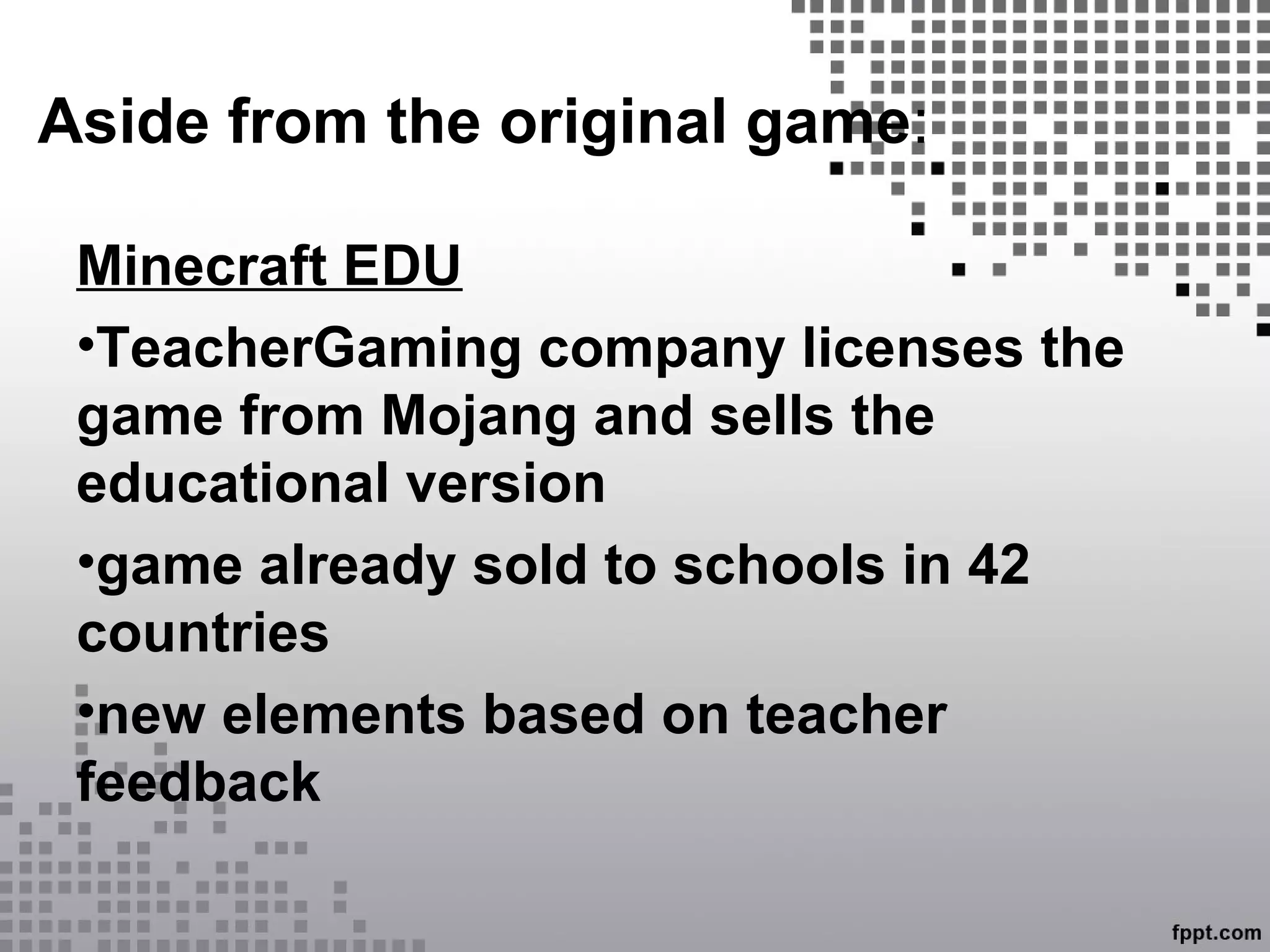 Teaching Minecraft Kids | PPT