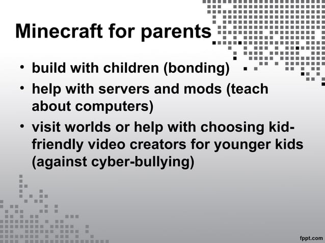 Teaching Minecraft Kids | PPT