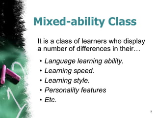 Teaching Mixed Ability Class | POTX