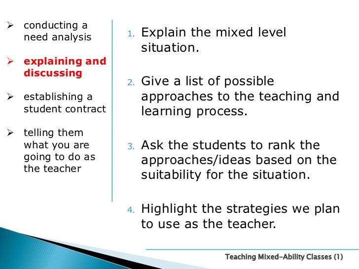 Teaching mixed ability classes 1 by nasrun
