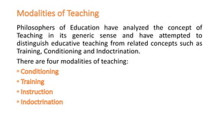 Teaching Modalities | PPTX