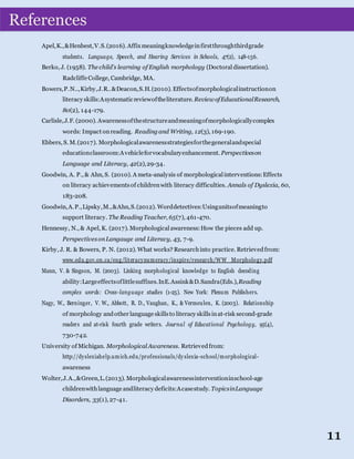 Teaching morphology to improve literacy | DOCX