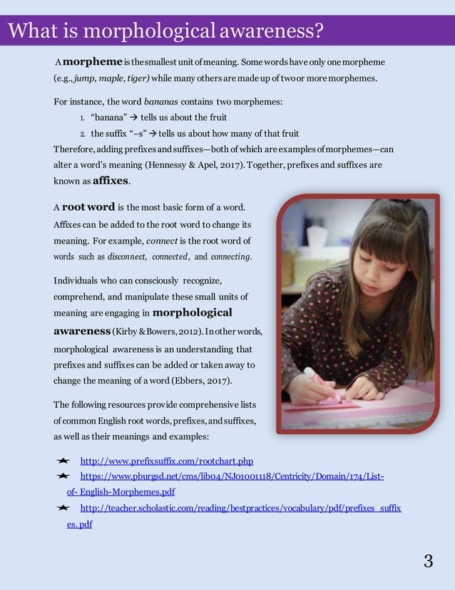 Teaching morphology to improve literacy | DOCX
