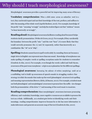 Teaching morphology to improve literacy | DOCX