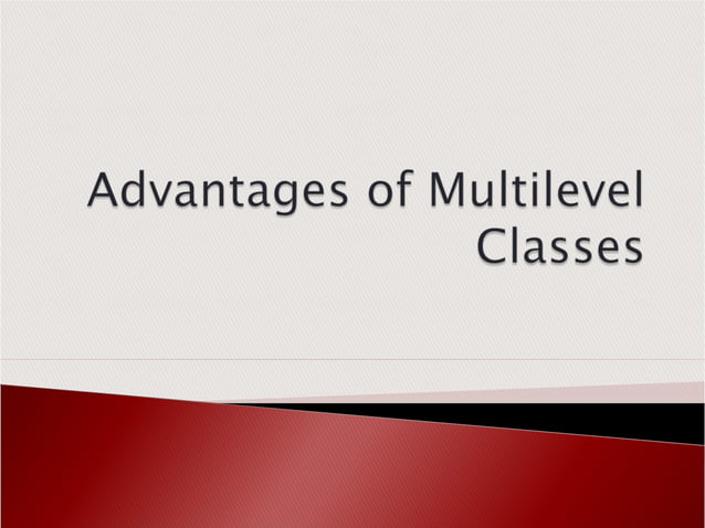 Teaching Multilevel Classes in Adult ESL | PPT | Adult Education | Education