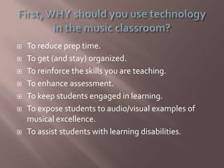 Teaching Music with Technology | PPTX