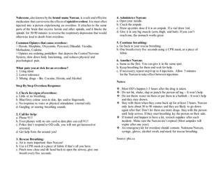 Teaching narcan injection | DOCX | First Aid | Injuries