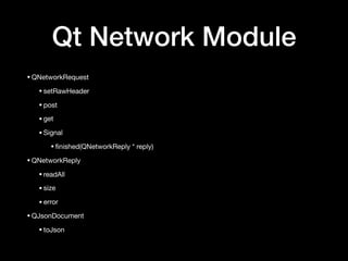 Teaching Native Qt to Talk Web | PPT