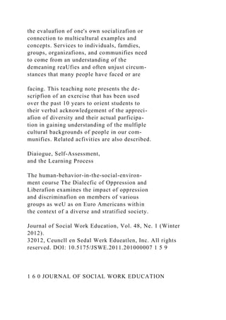 TEACHING NOTESELF-ASSESSMENT AND DIALOGUE AS TOOLSFOR APPR.docx