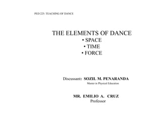 Teaching of dance | PPT