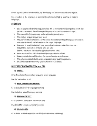 Teaching of english as a foreign language | DOCX