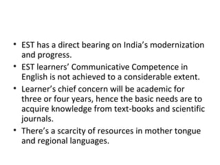 Teaching of est in indian conditions by r s sharma | PPT