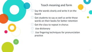 Teaching of grammar and vocabulary | PPT