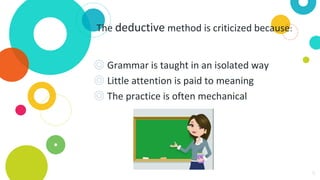 Teaching of grammar and vocabulary | PPT