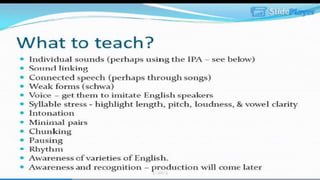 Teaching of pronunciation | PPTX