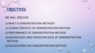 DEMONSTRATION METHOD | PPTX