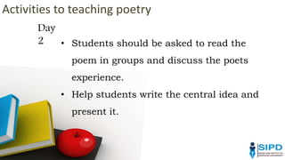Teaching of poetry | PPTX