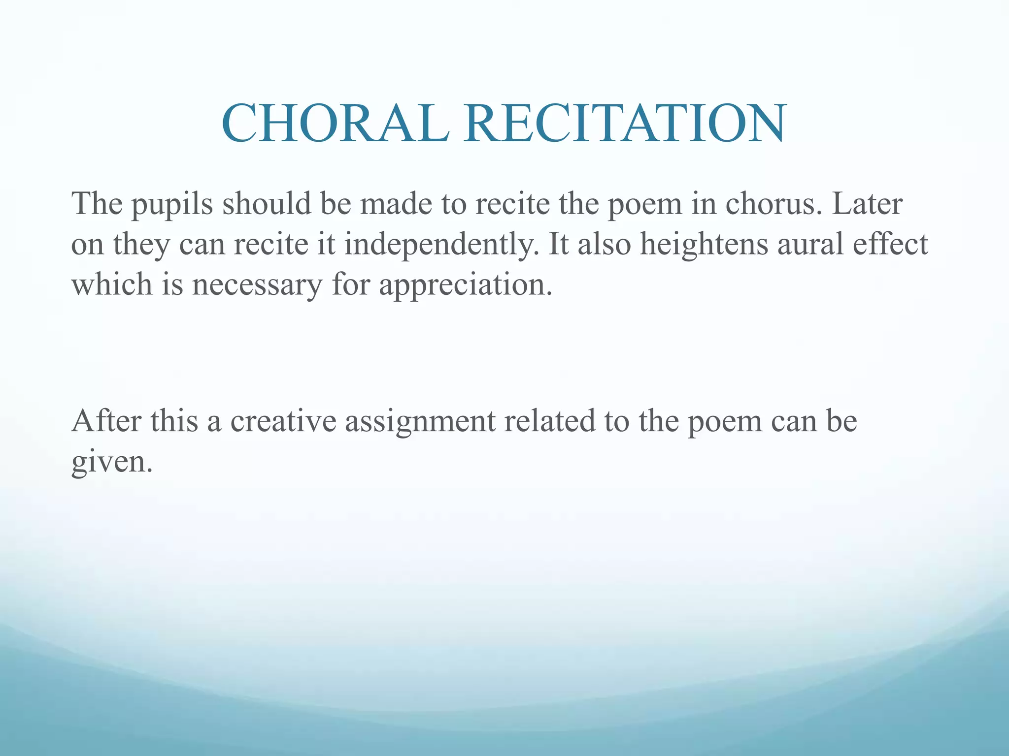 Teaching of Poetry | PPTX