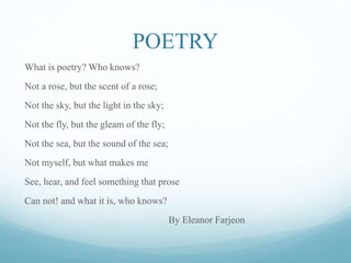 Teaching of Poetry | PPTX