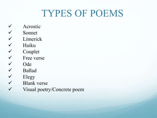 Teaching of Poetry | PPTX