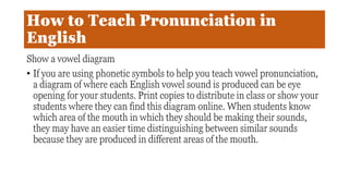 Teaching of pronunciation | PDF