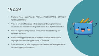 Teaching of Prose | PDF