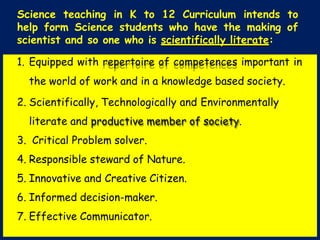 teaching of science | PPTX