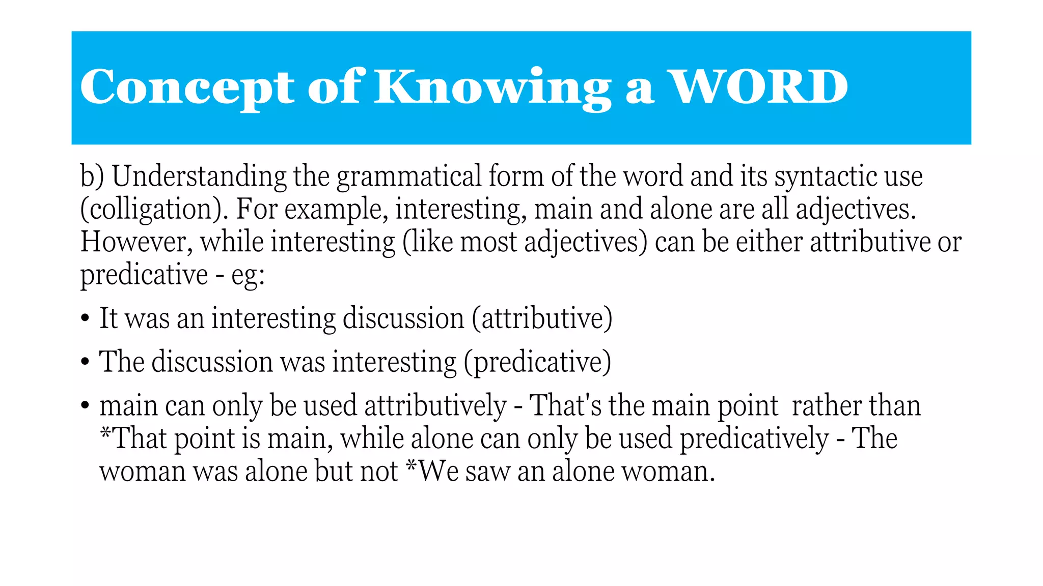 Teaching of Vocabulary | PDF