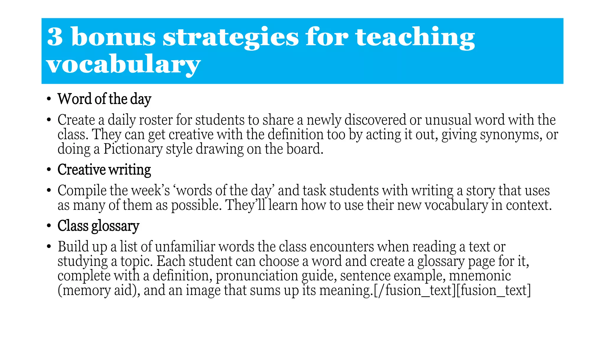 Teaching of Vocabulary | PDF