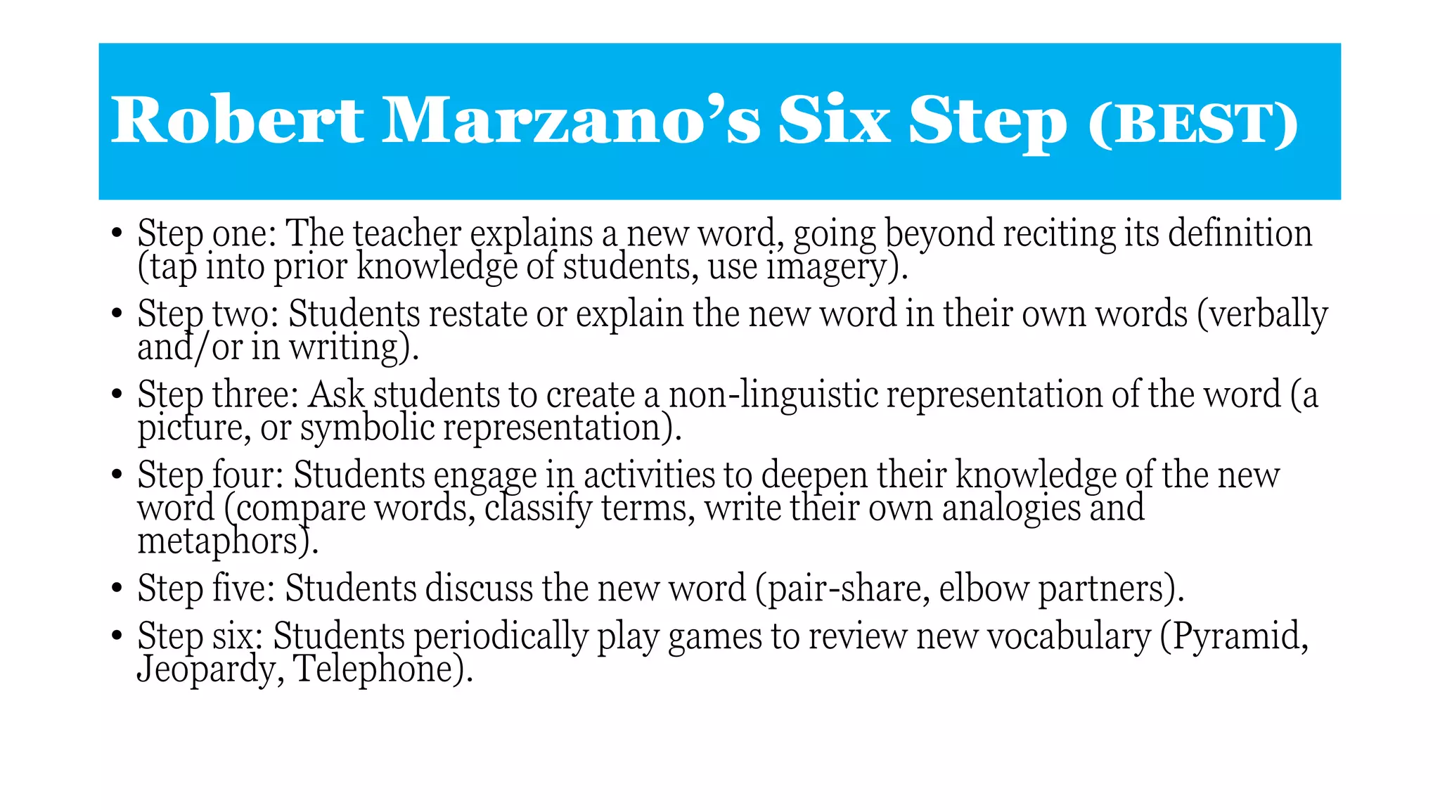 Teaching of Vocabulary | PDF