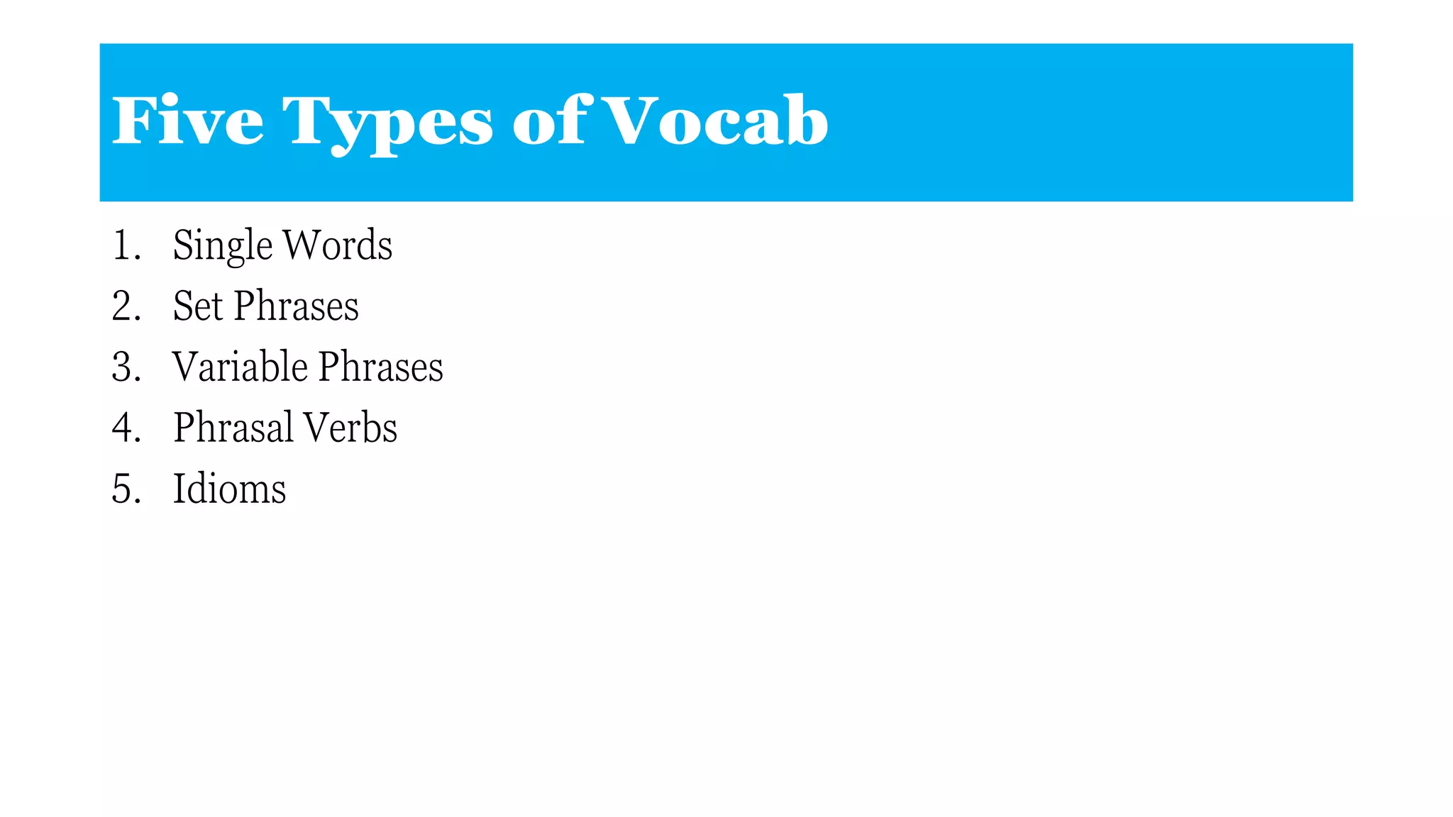 Teaching of Vocabulary | PDF