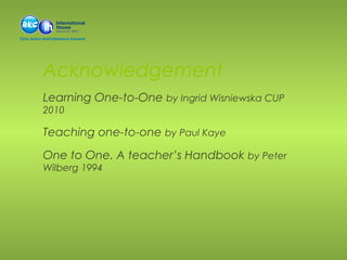 Teaching one to-one | PPT